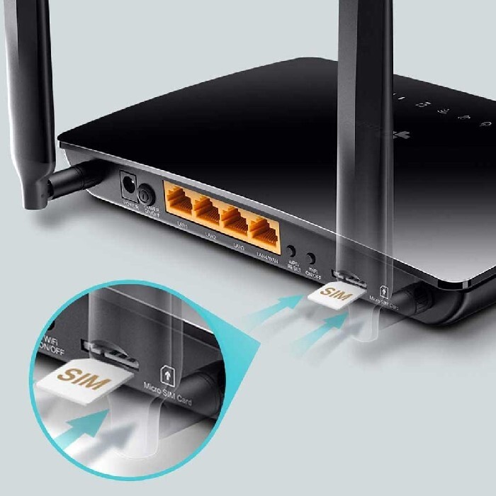 Modem router 4g lte wireless con sim scheda mobili dati e porte lan ...